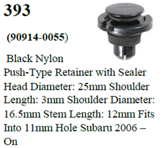 100 Pcs Rocker Push-Type Retainer with Sealer Compatible with Subaru ...
