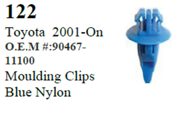 100 Pcs Fender Wheel Flare Moulding Clips Compatible with Toyota ...