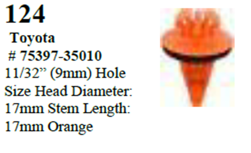 100 Pcs Fender Wheel Flare Moulding Clips Compatible with Toyota ...